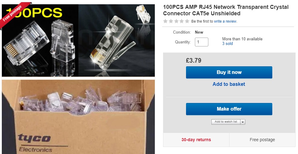 AMP RJ45 vs WE/SS (Regular) RJ45 Plugs – Matt's Tech Pages
