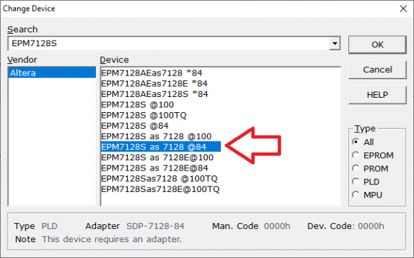 Dealing with Altera MAX7000/MAX7000E devices in legacy designs – Matt's ...